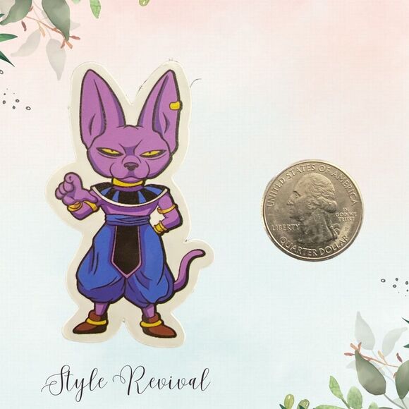 Other | 110 Stickers Beerus Dragon Ball Z Anime Manga Waterproof Decals ...